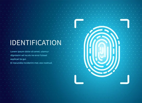 Identification Fingerprints Poster Text Sample Vector Fingermark ...