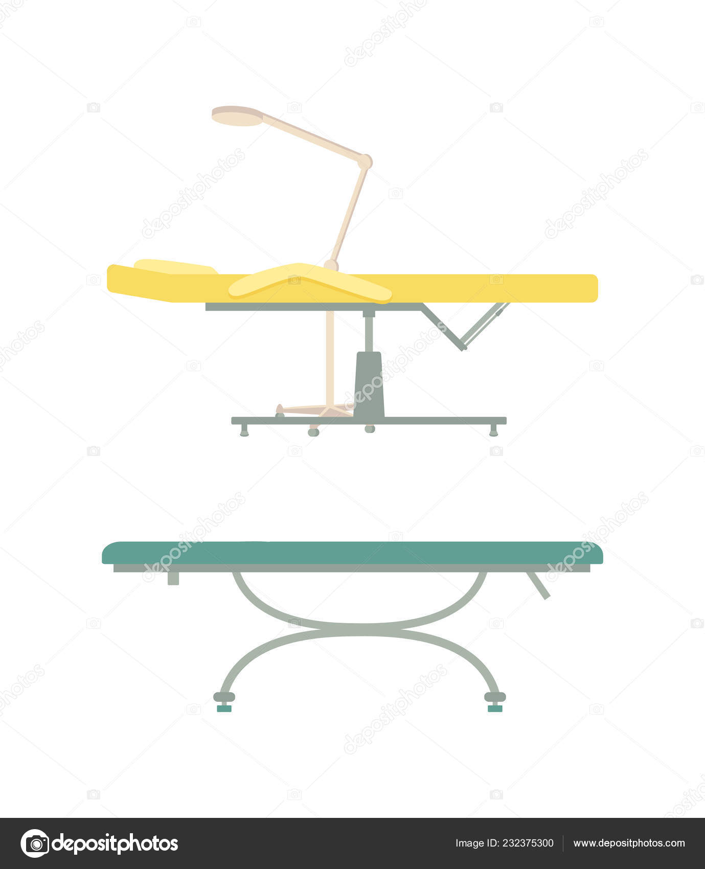 Table for Spa Procedure and Massage Cartoon Set Stock Vector Image by ...