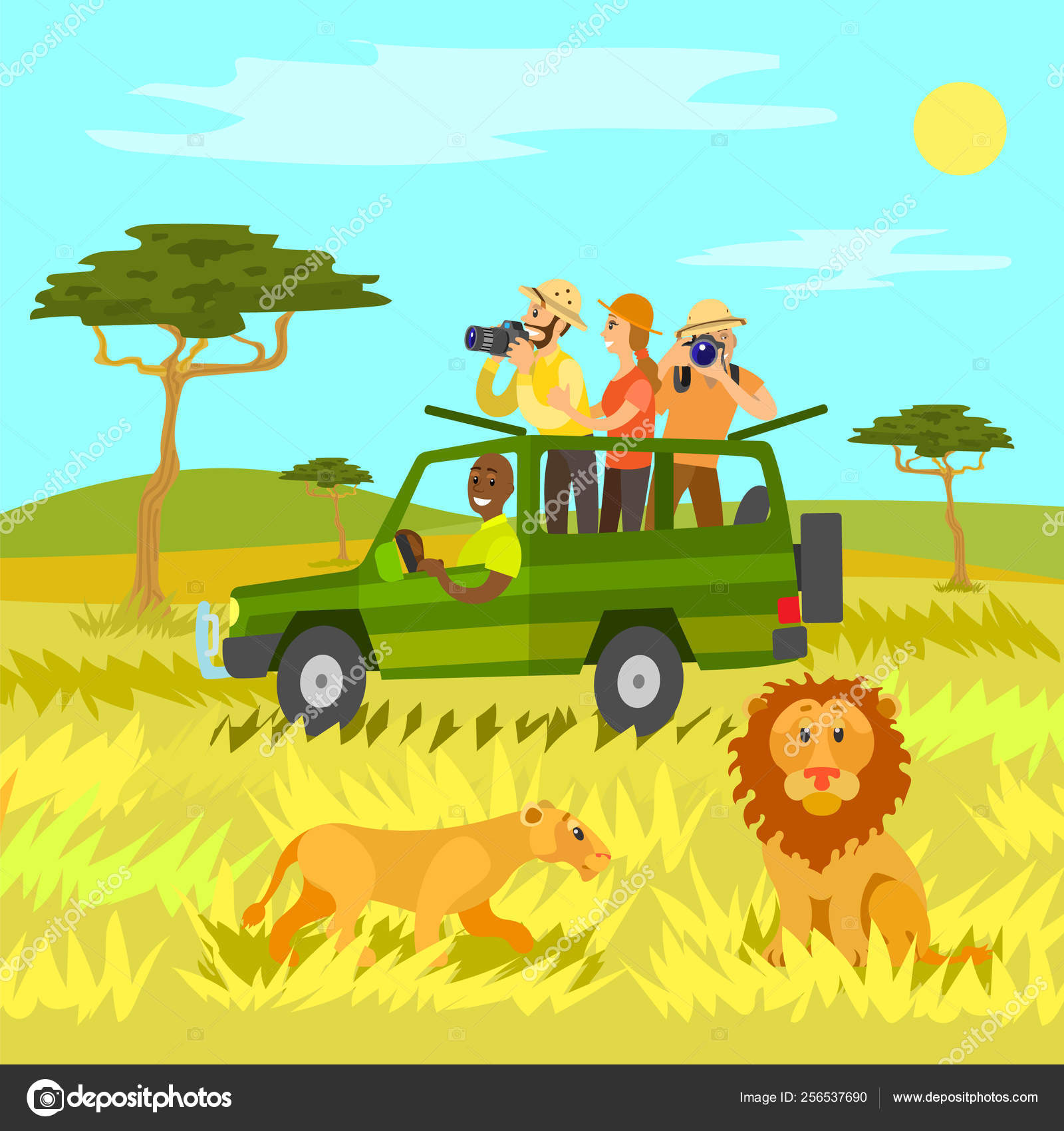 Afrika Safari Clipart Giraffe Zeichnung Aquarell Afrika Safari