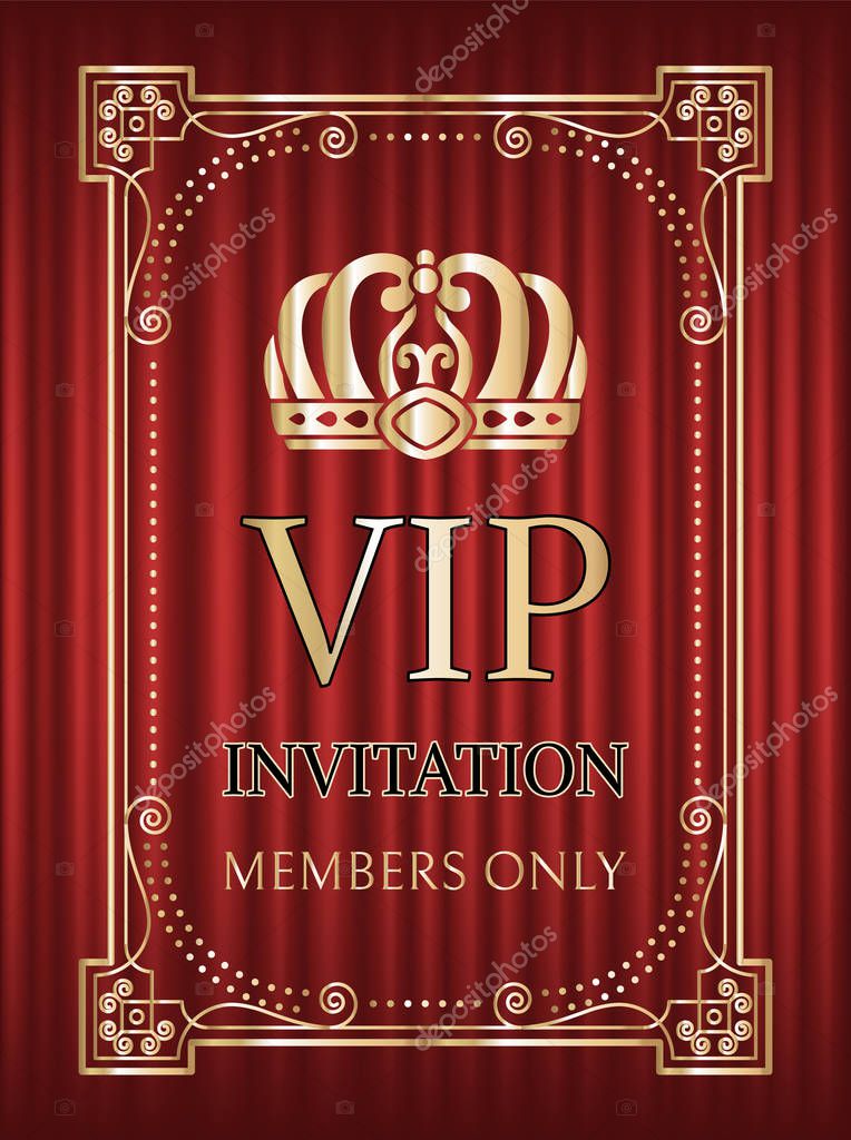 Invitación Vip solo para miembros, Marco Dorado 2023