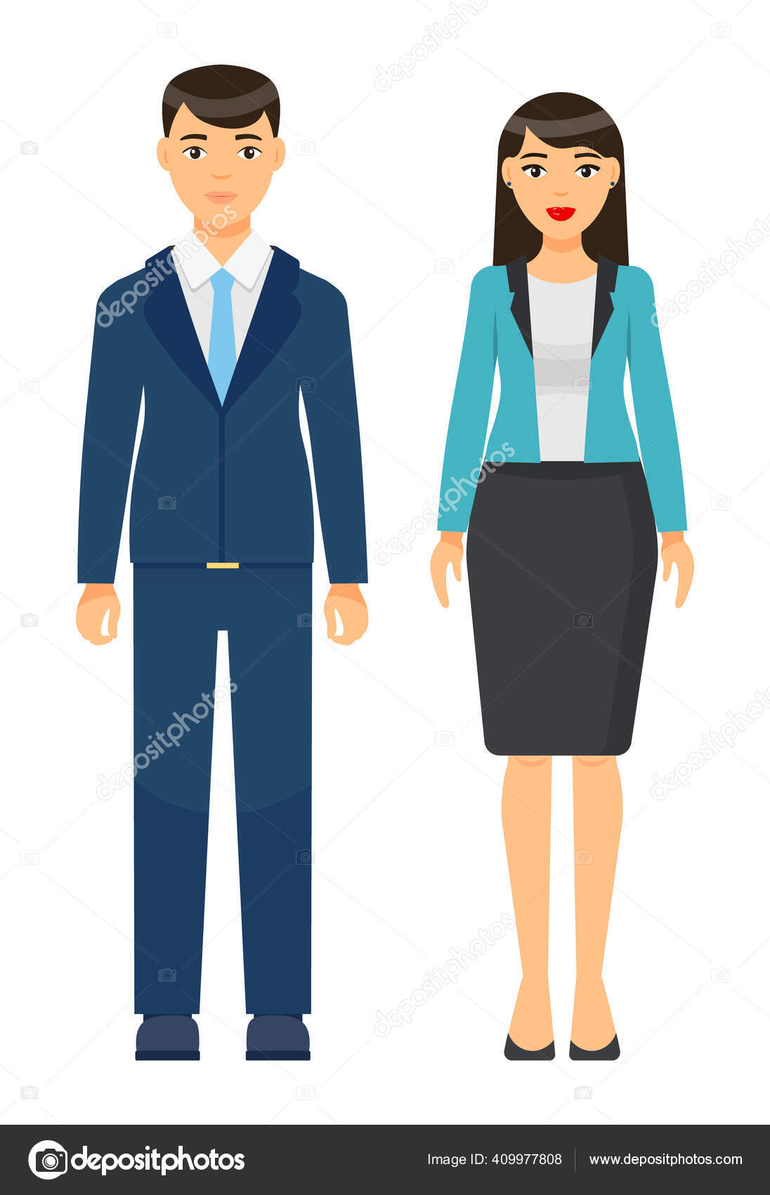 Set pekerja kantor kartun mengenakan pakaian kantor, pengusaha dan koleksi pengusaha, ikon ...