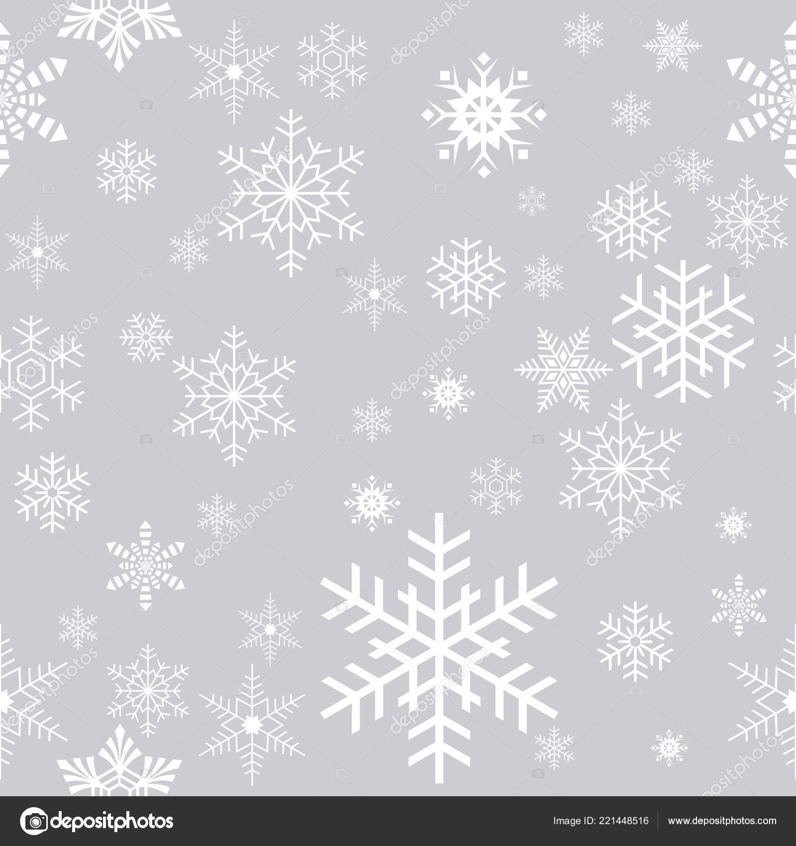 Silver Snowflake Wrapping Paper
