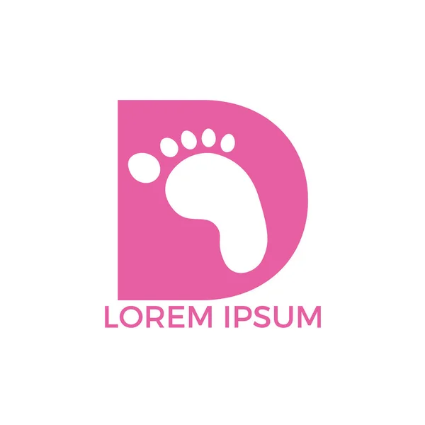 Letter Feet Vector Logo Design Foot Health Icon Logo Design Stock ...