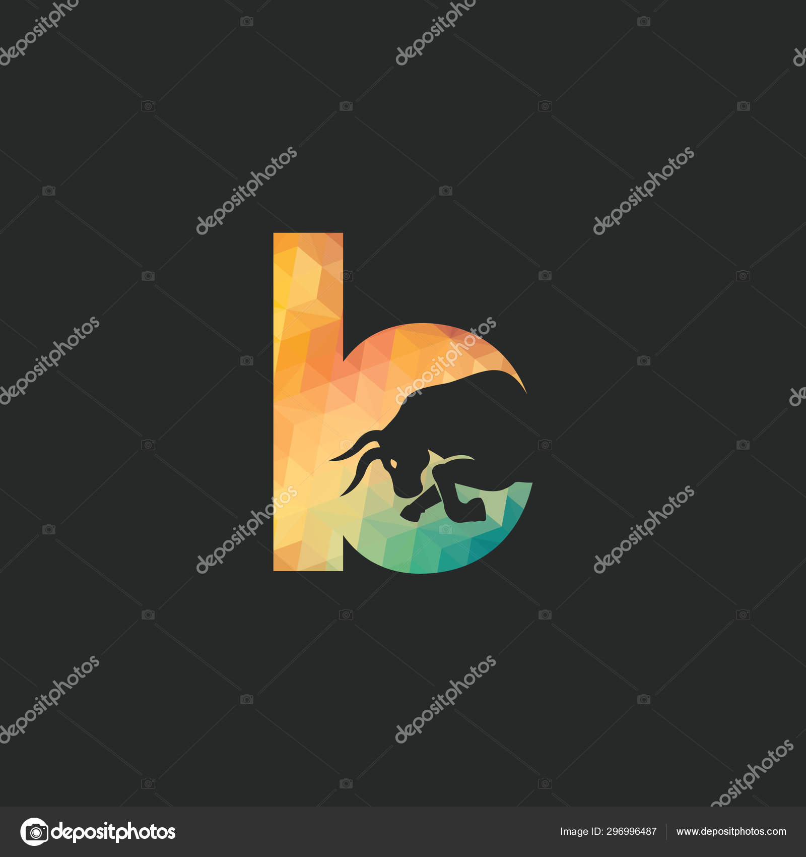 Toro Letra Vector Logotipo Diseño Plantilla Diseño Logotipo Vector ...