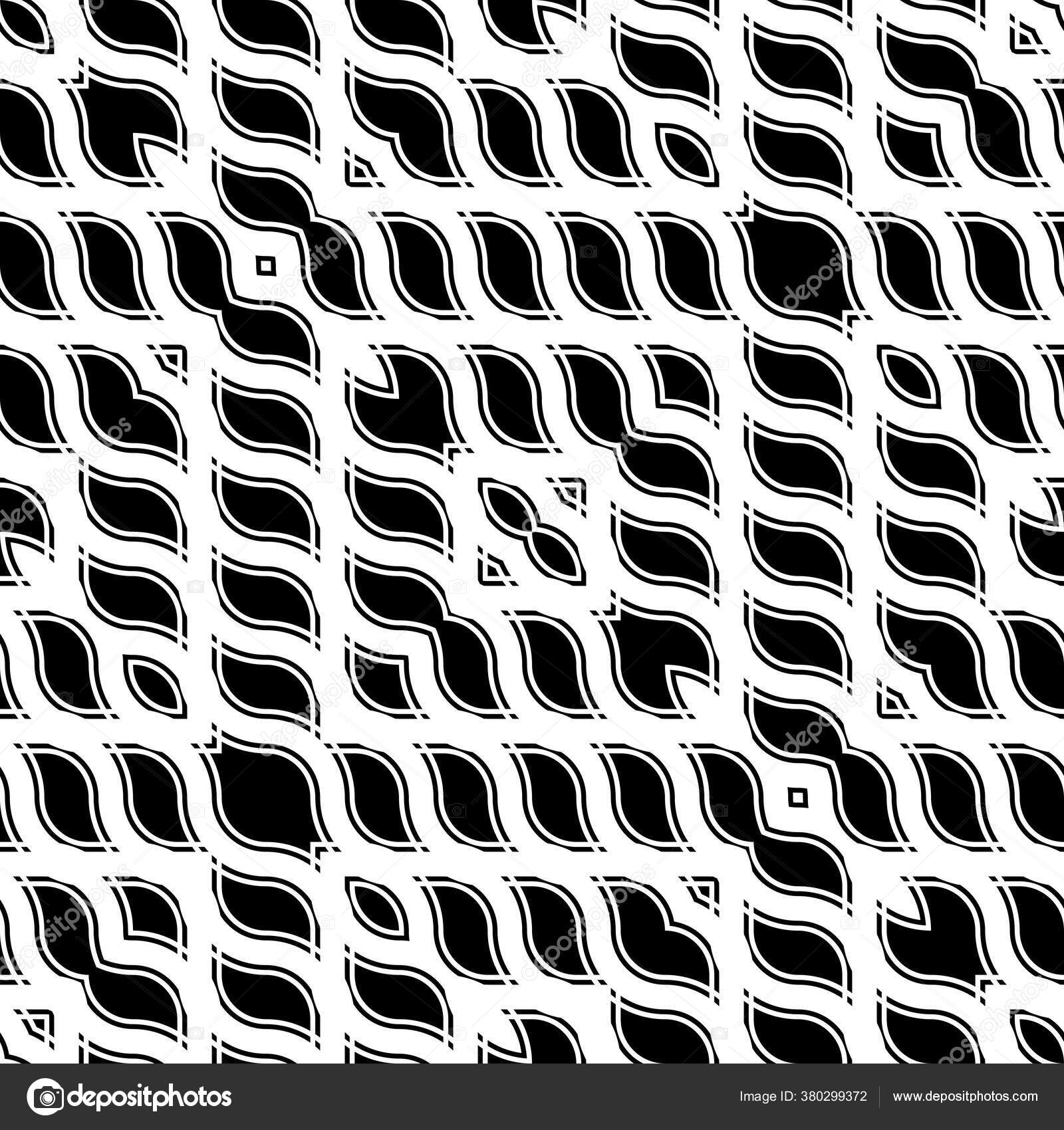 Design Seamless Monochrome Grating Pattern Abstract Background Vector ...
