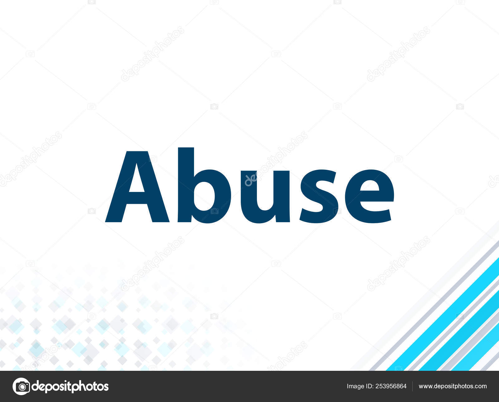 Abuse Modern Flat Design Blue Abstract Background — Stock Photo ...
