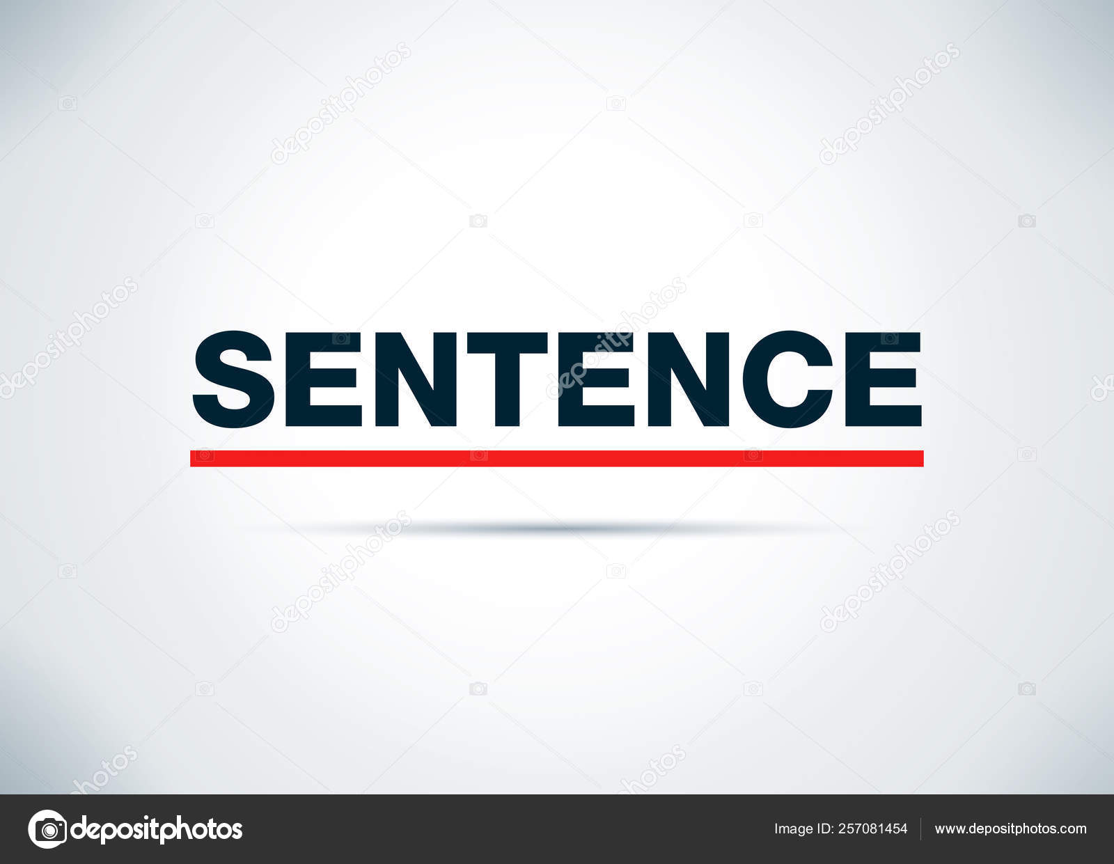Sentence Abstract Flat Background Design Illustration ⬇ Stock Photo ...