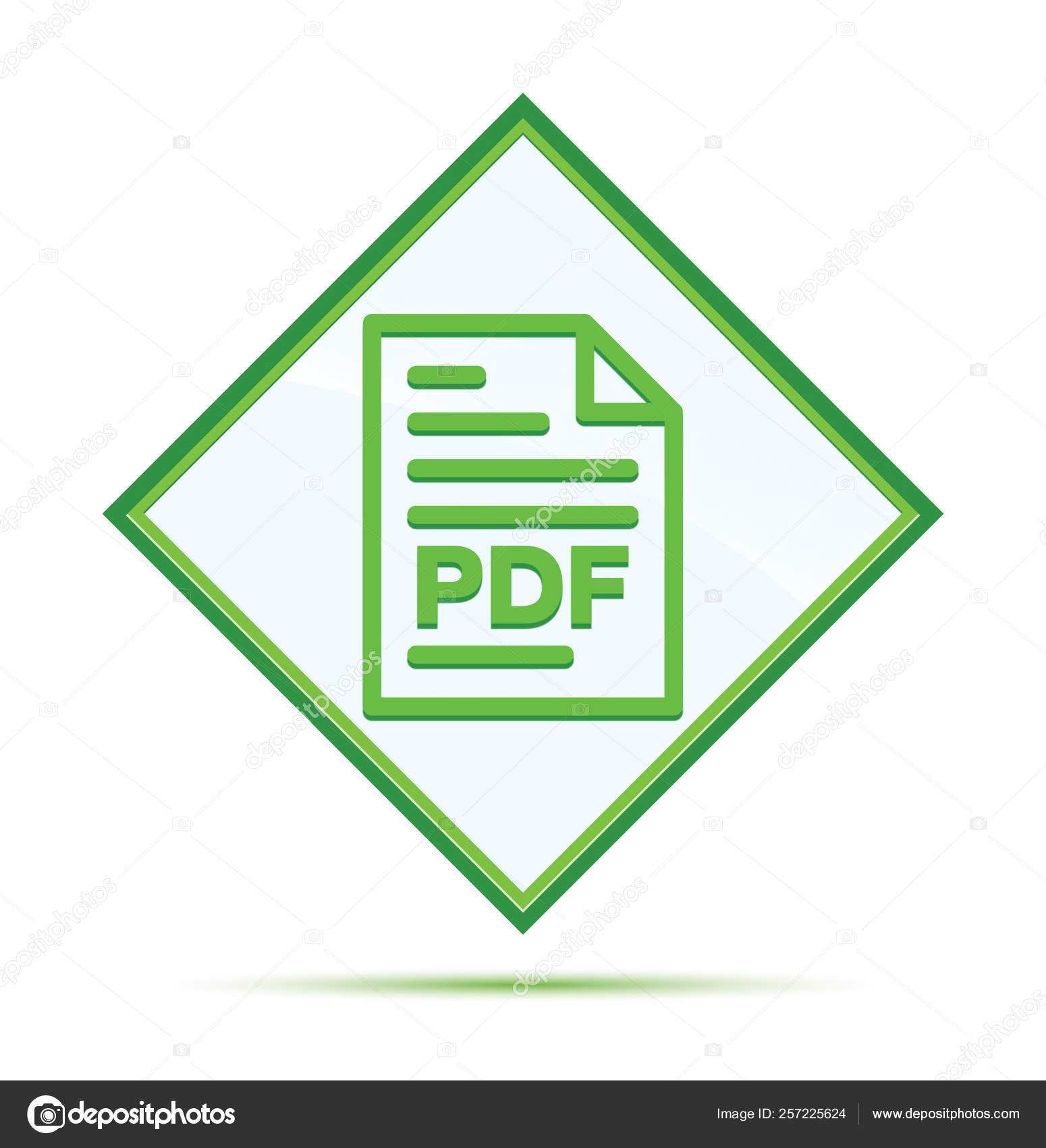 PDF icono de página de documento moderno abstracto botón de diamante ... PDF icono de página de documento moderno abstracto botón de diamante ...