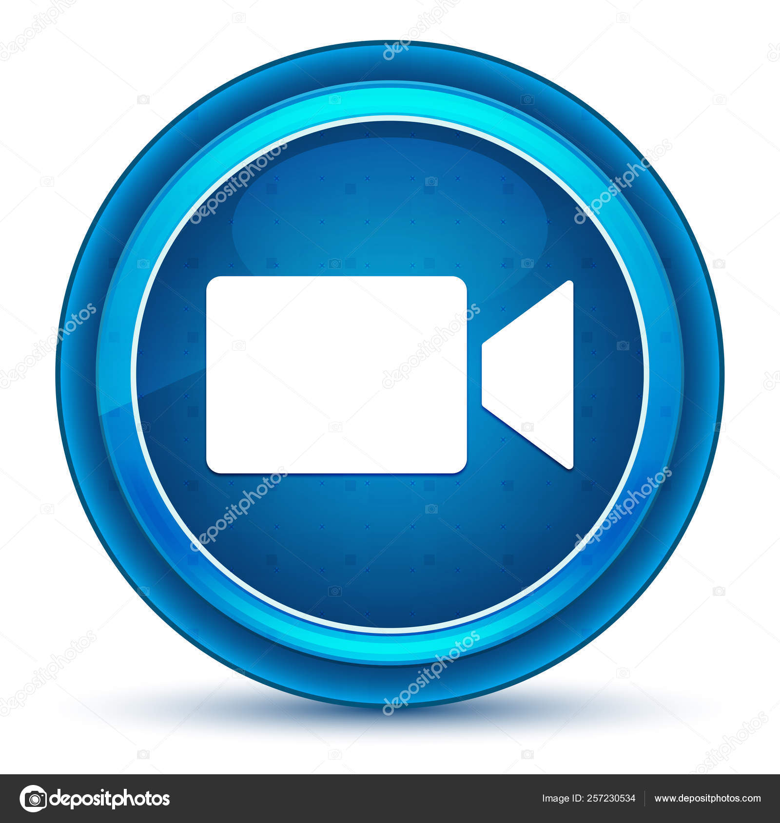 Video camera icon eyeball blue round button — Stock Photo © BlueJay18 ...