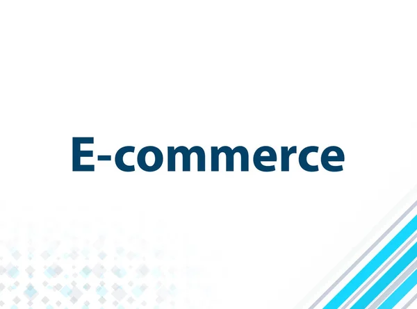 E-commerce Modern Flat Design Blue Abstract Background - Stock Image ...