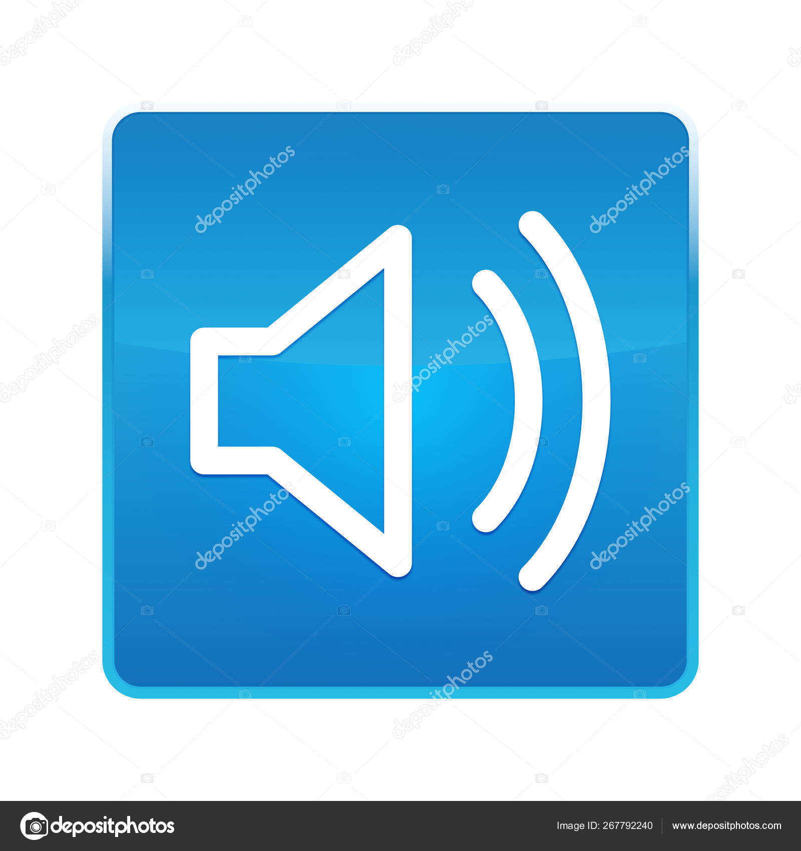 Blue Speaker Icon