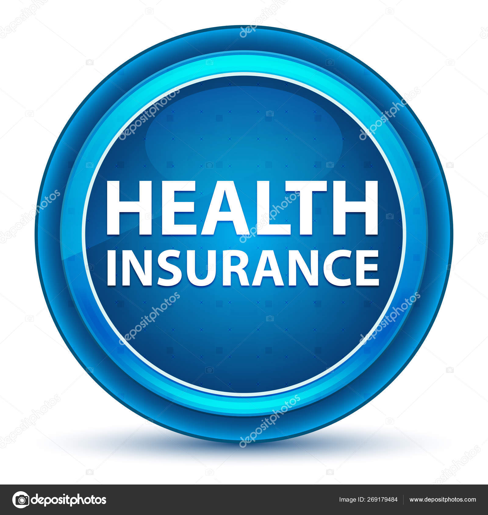 Health Insurance Eyeball Blue Round Button — Stock Photo © BlueJay18 ...