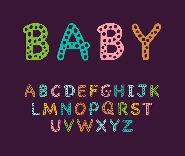 Baby lettering imágenes de stock de arte vectorial | Depositphotos