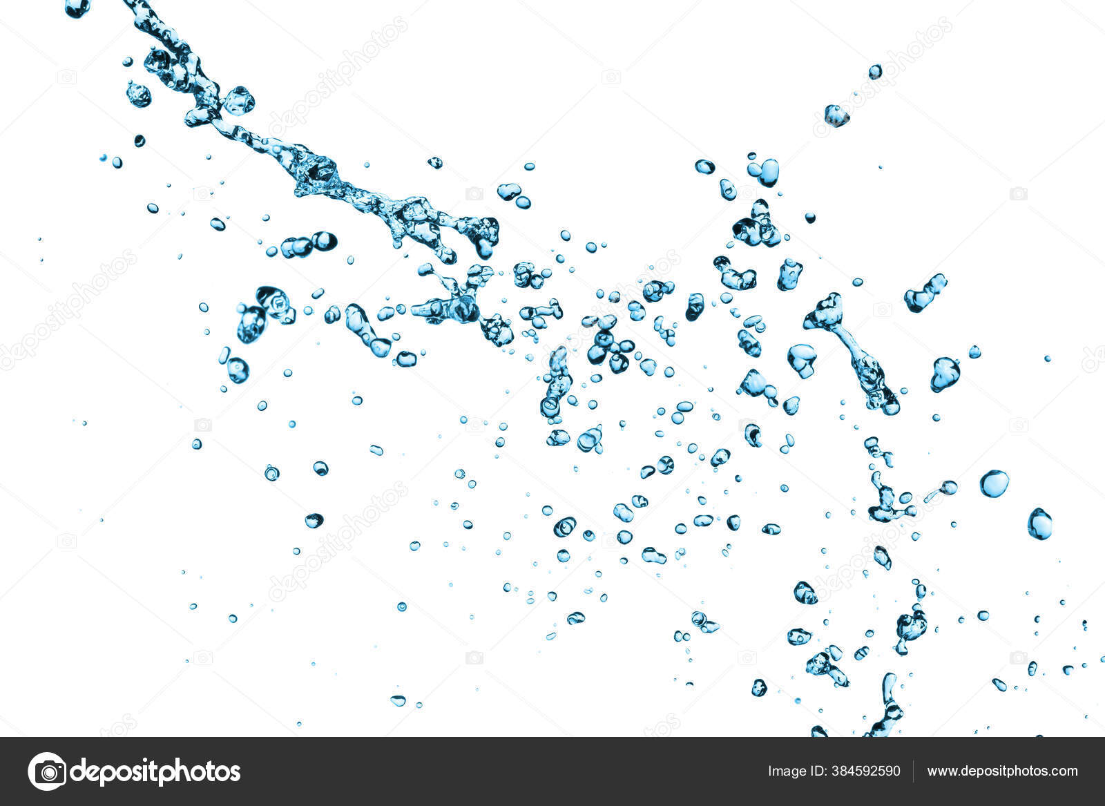 Water Splash Isolate White Background — Stock Photo © Hideto111 #384592590