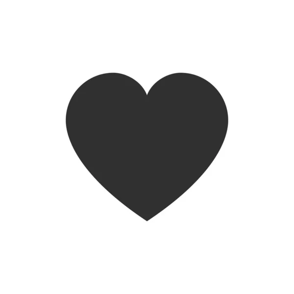 Simple black heart decorative sign symbol of love or celebration ...