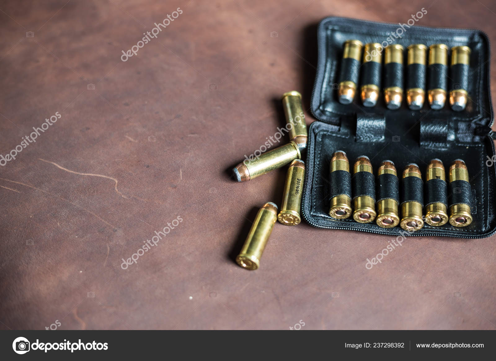 Magnum Jacket Soft Point Bullet Leather Texture Background Stock Photo ...