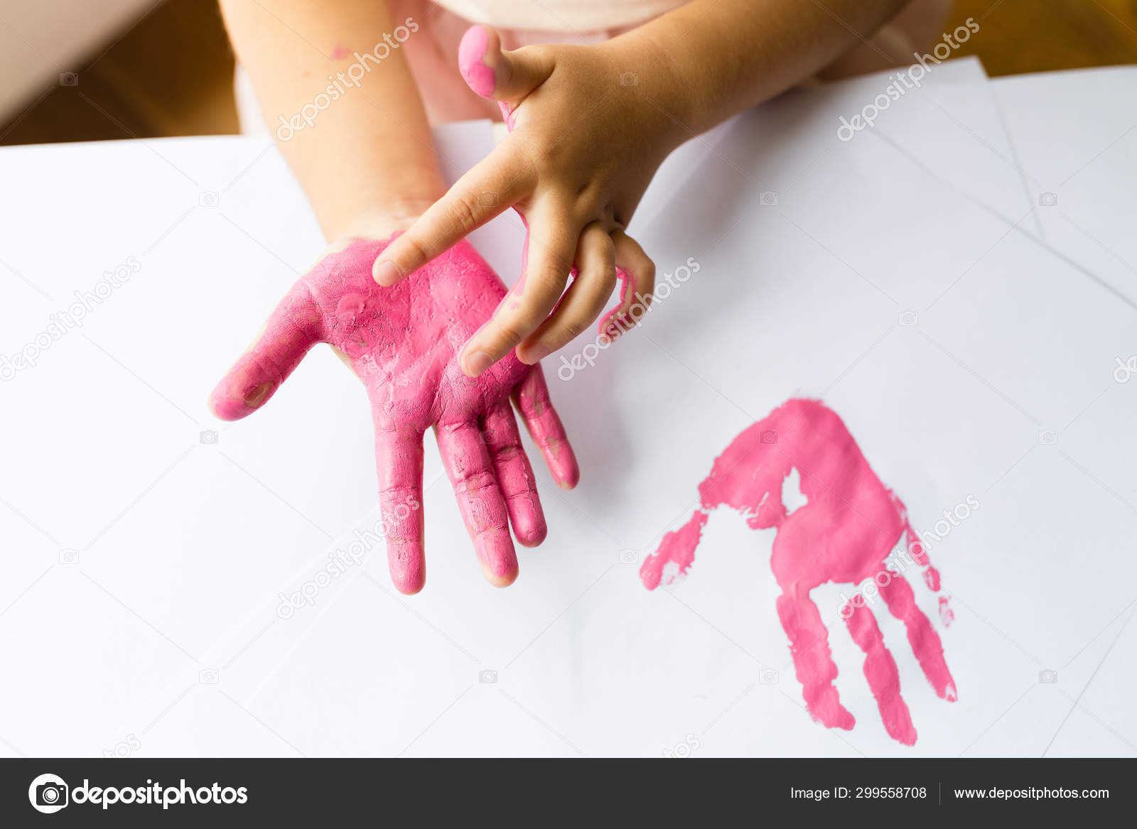 Pink Handprint
