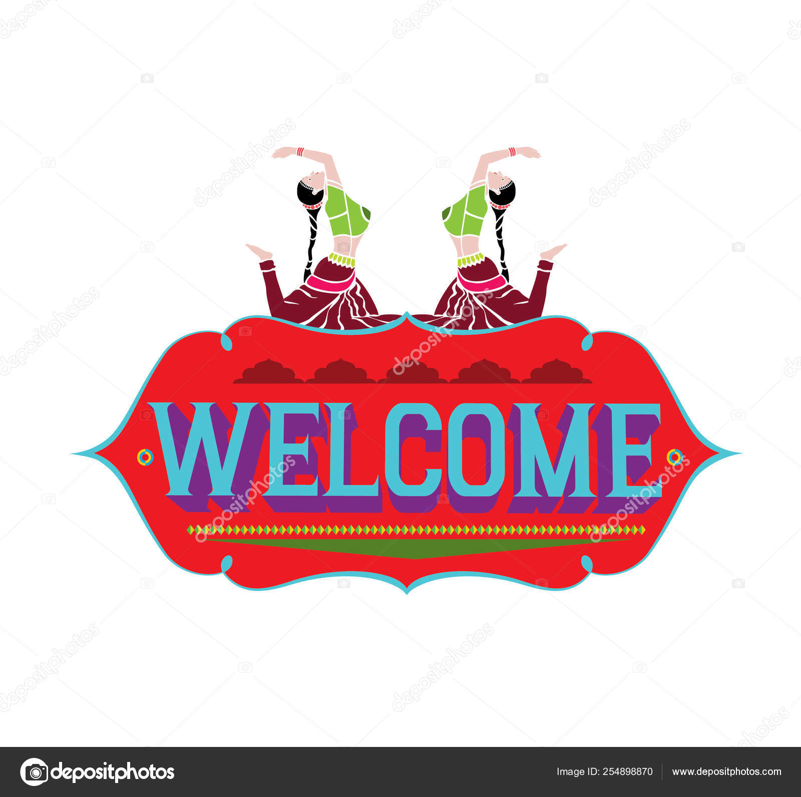 Welcome vector — Stock Vector © dvsk #254898870