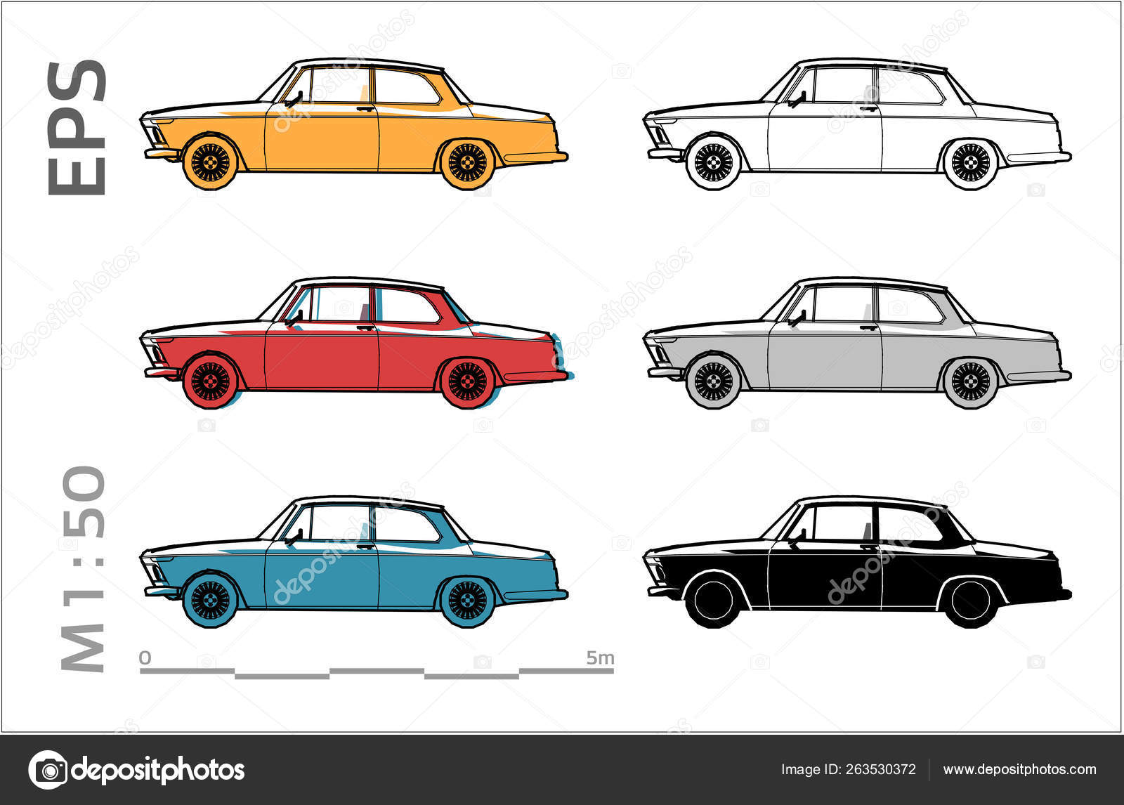 Car Left Side View Drawing