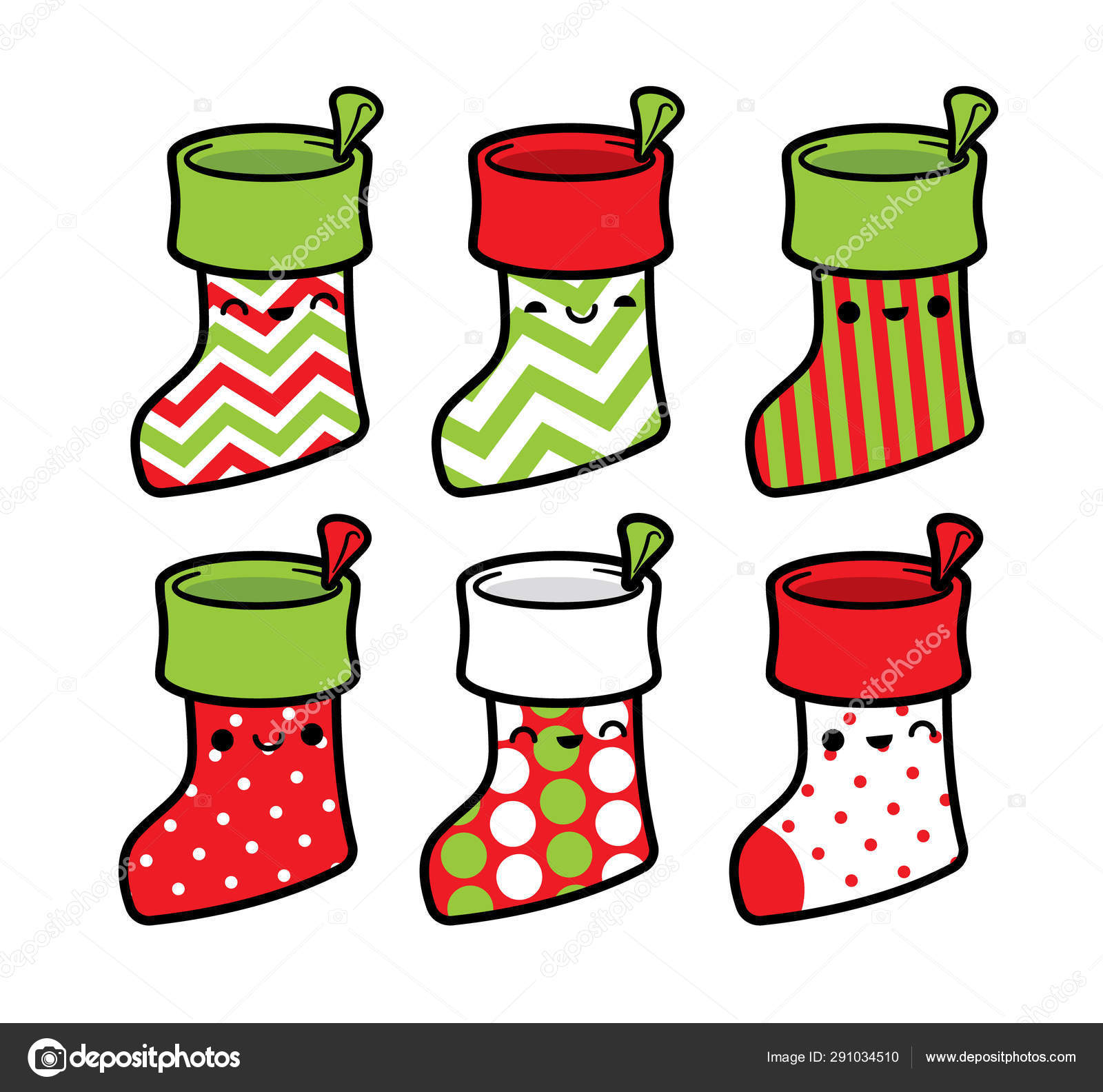 Cartoon Christmas Stockings