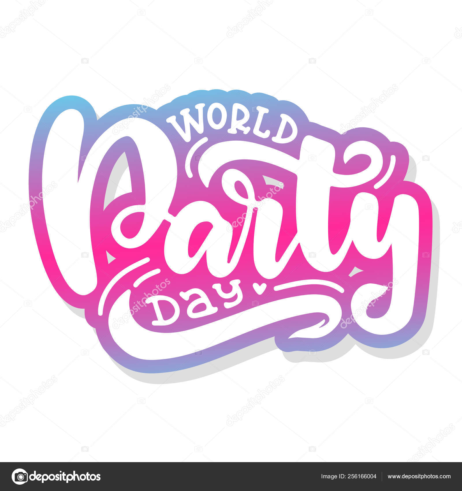 Hand written World party day Stock Vector by ©Arinashe 256166004