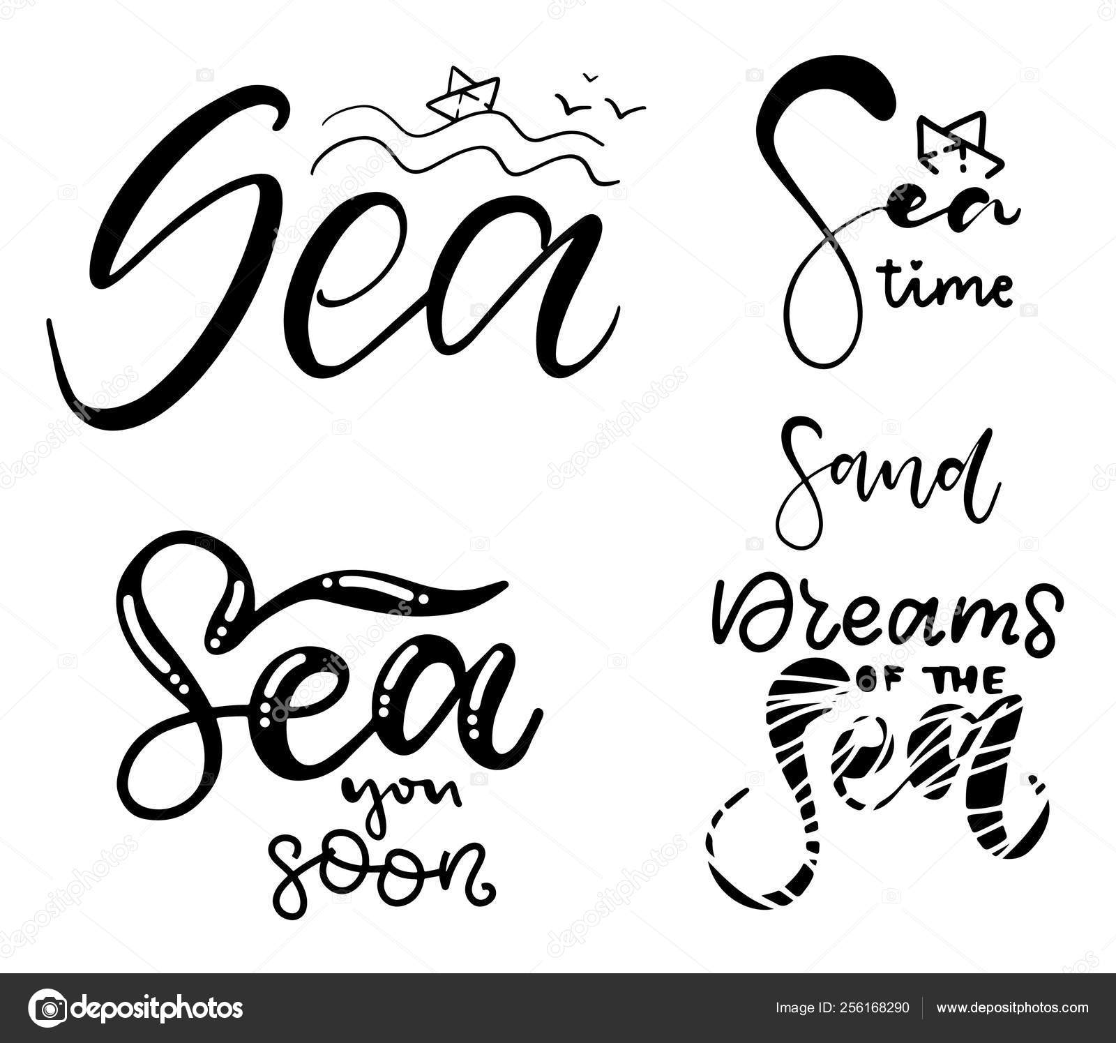 Quotes Typography Sea Lettering Handlettering Beach