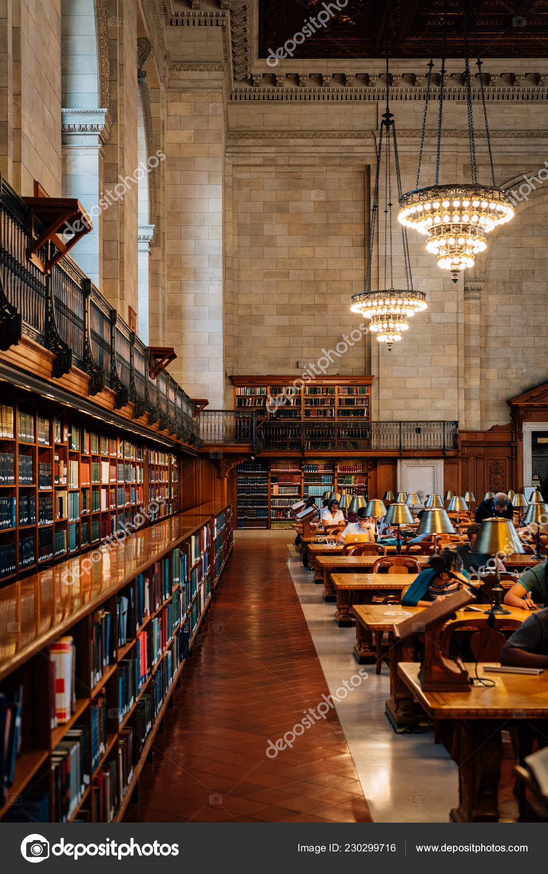 Interior New York Public Library Manhattan New York City – Stock ...