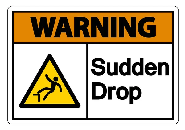 Caution steep drop Vector Art Stock Images | Depositphotos