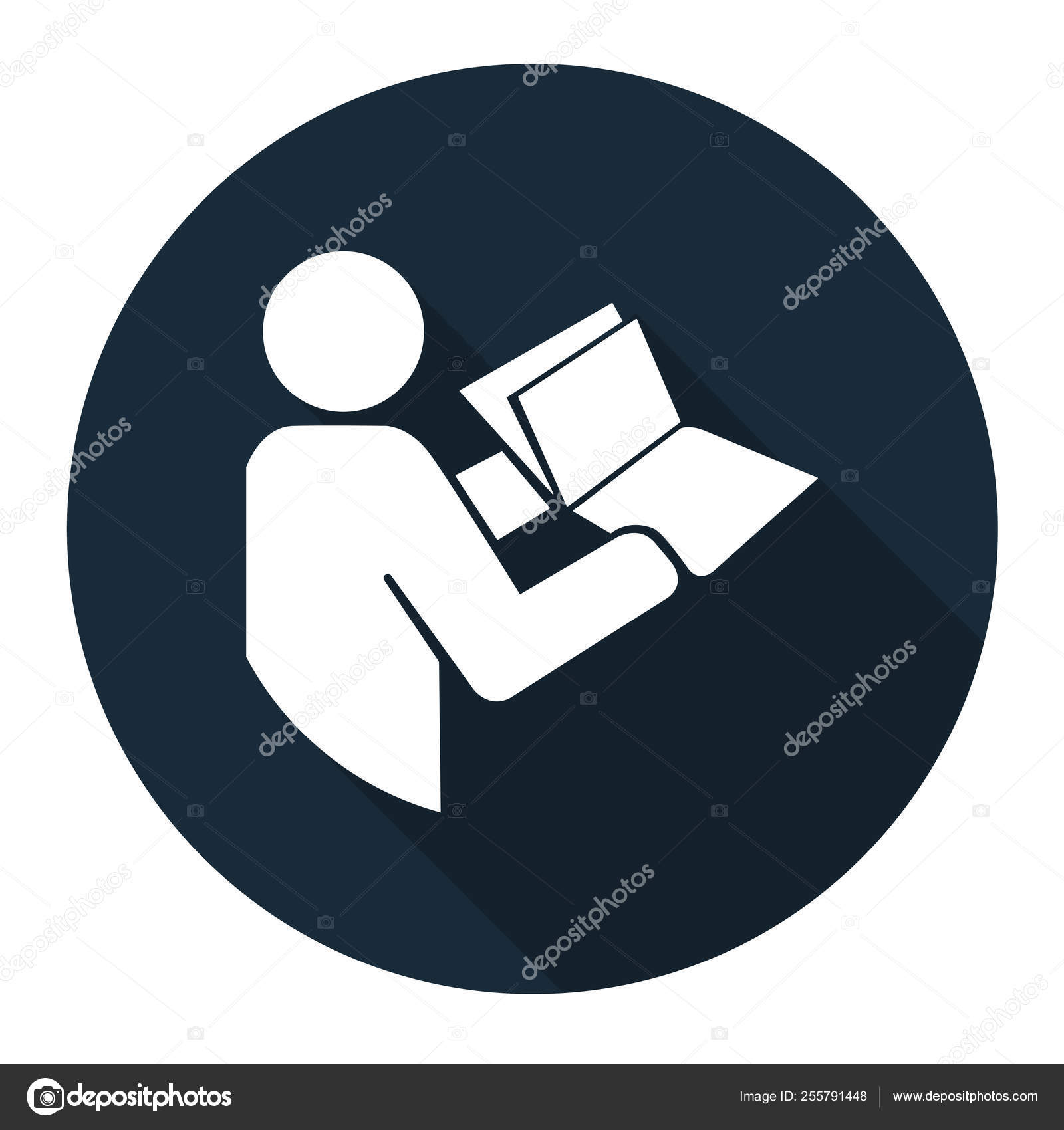 Read Technical Manual Before Servicing symbol On black Background ...