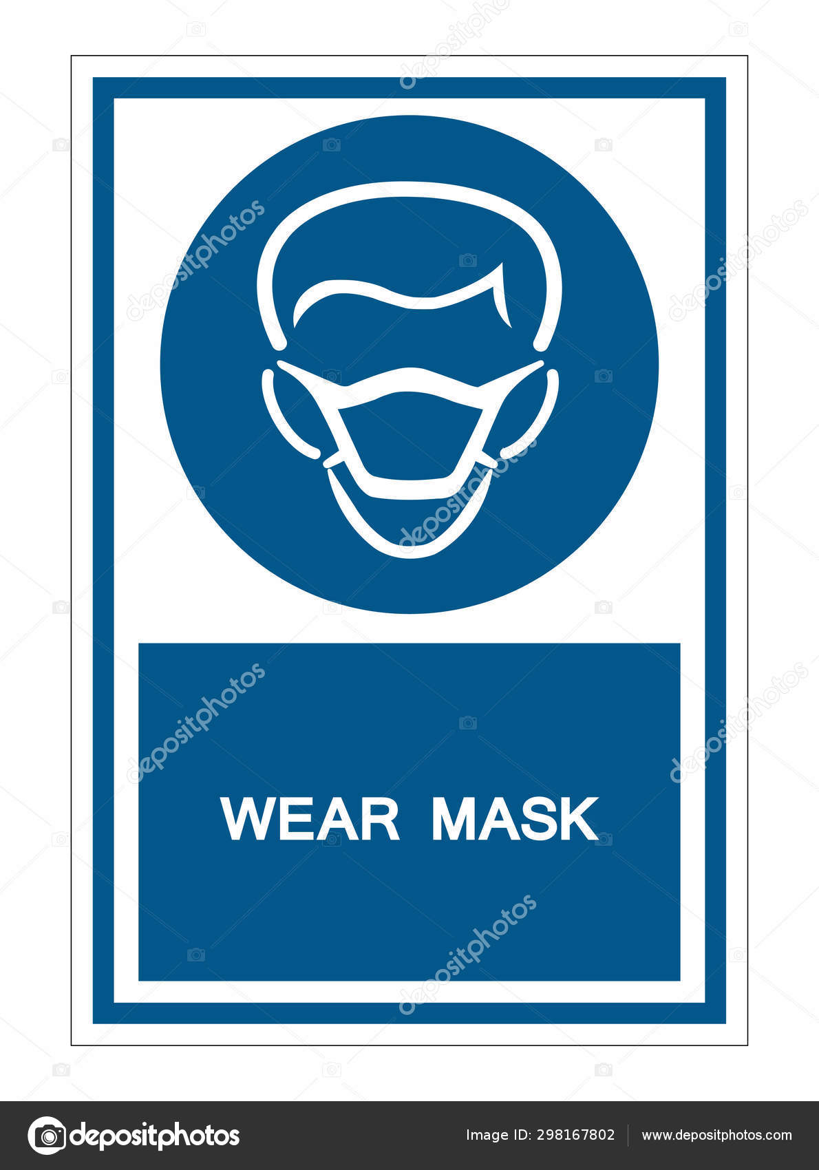 PPE Icon.Wear Mask Symbol Sign Isolate On White Background,Vector ...