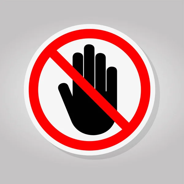 Do Not Entry Symbol Sign Isolate On White Background,Vector ...
