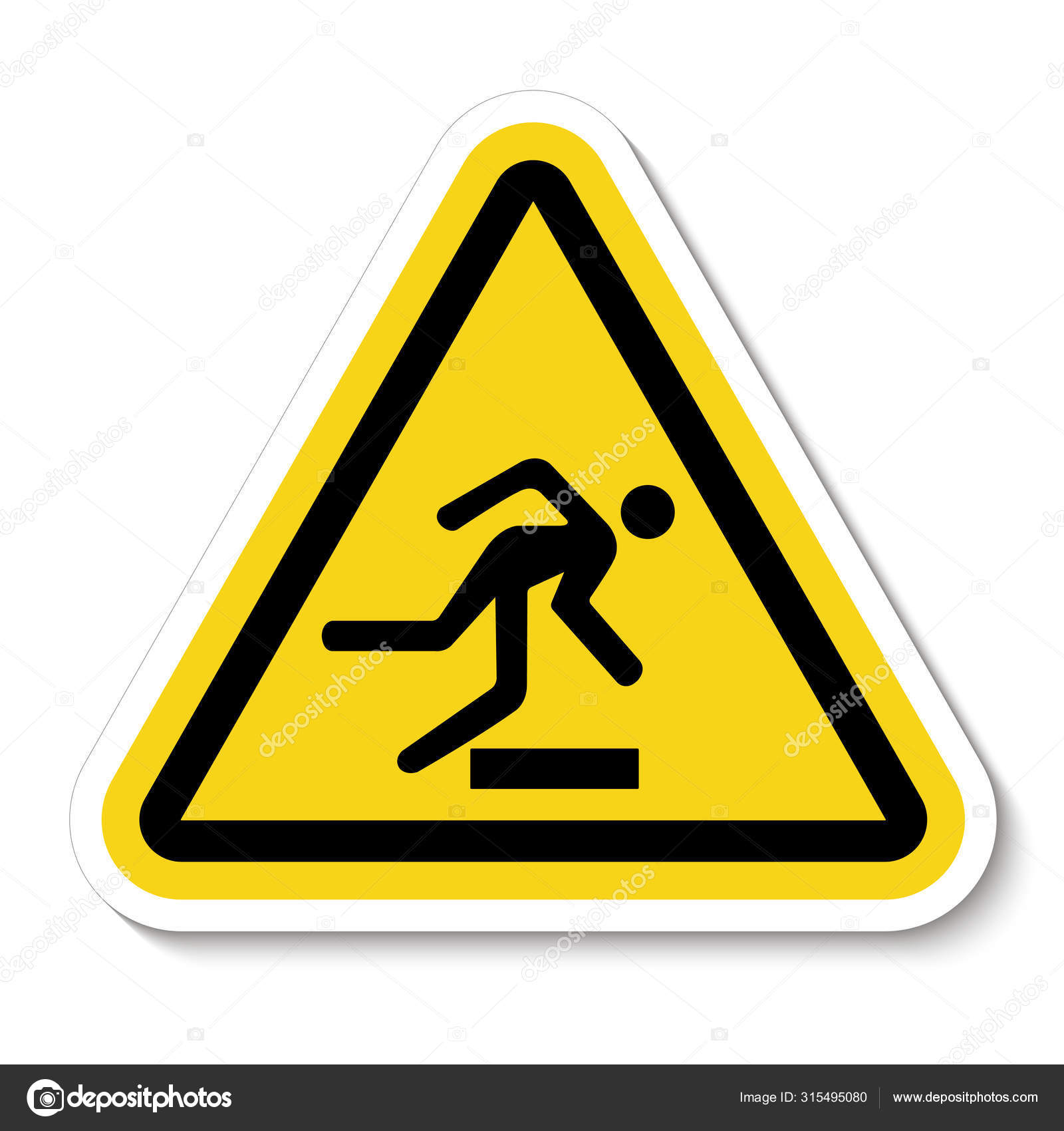 Beware Obstacles Symbol Sign Isolate On White Background,Vector ...