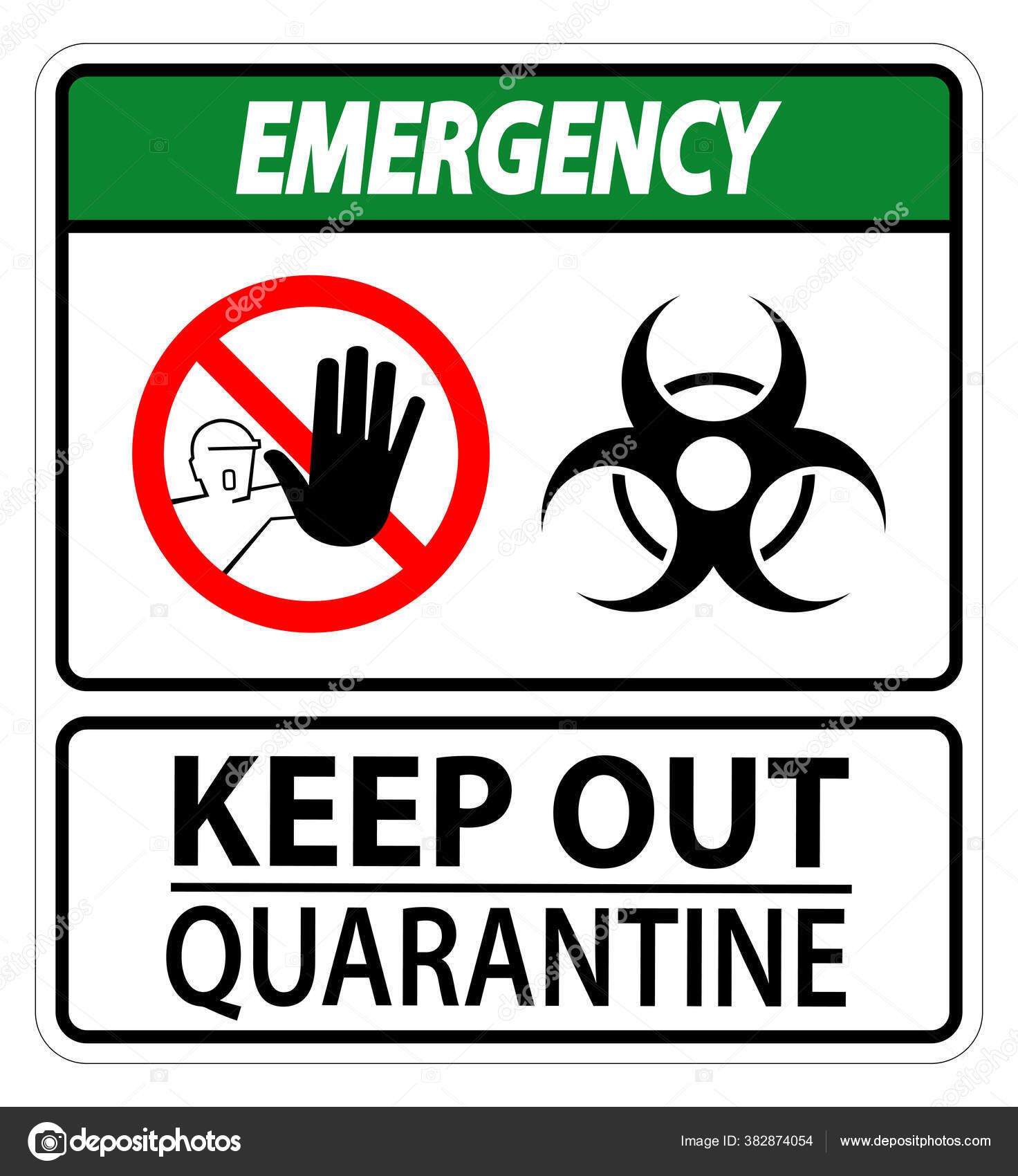 Quarantine Sign Real