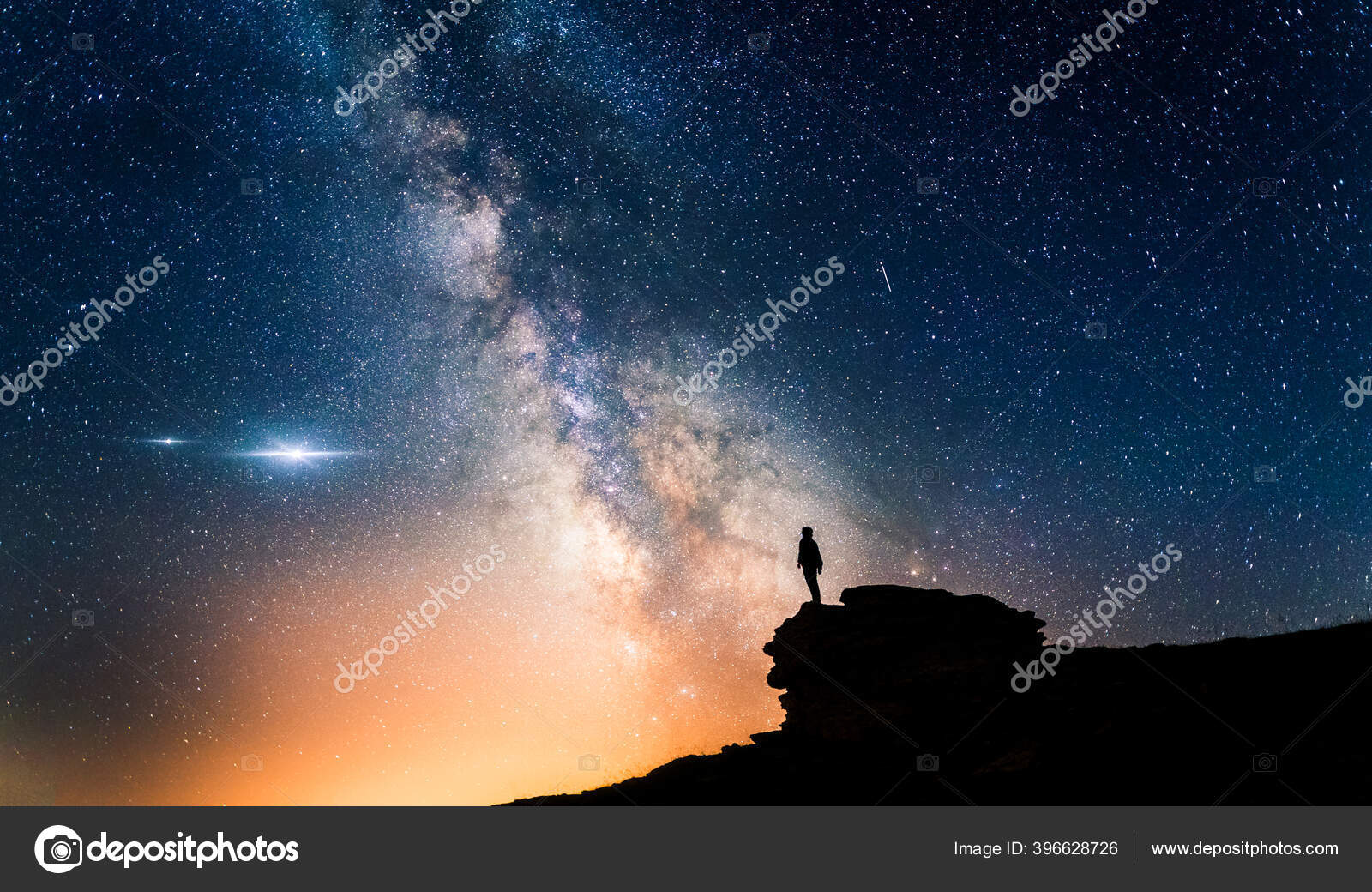 Looking Up At The Sky Silhouette