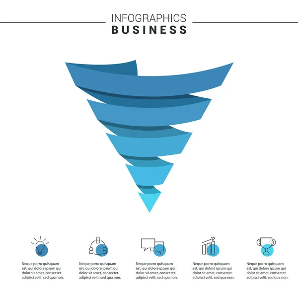 Pyramid Infographics Funnel Pyramid Charts Stock Vector by ©Shinuya ...