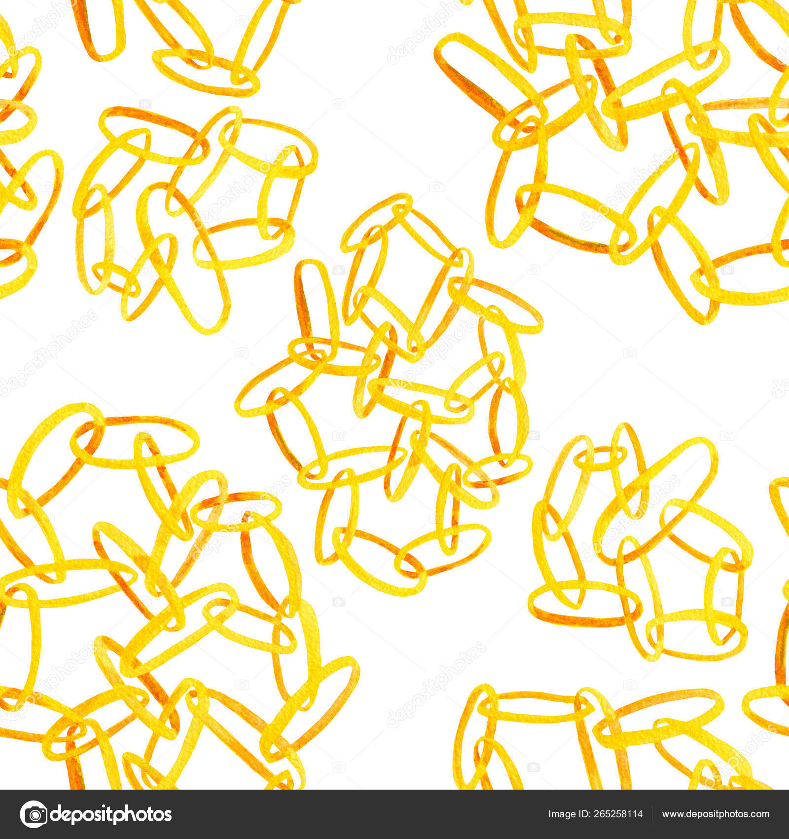 Watercolor interlocking chains seamless pattern — Stock Photo © Olya ...