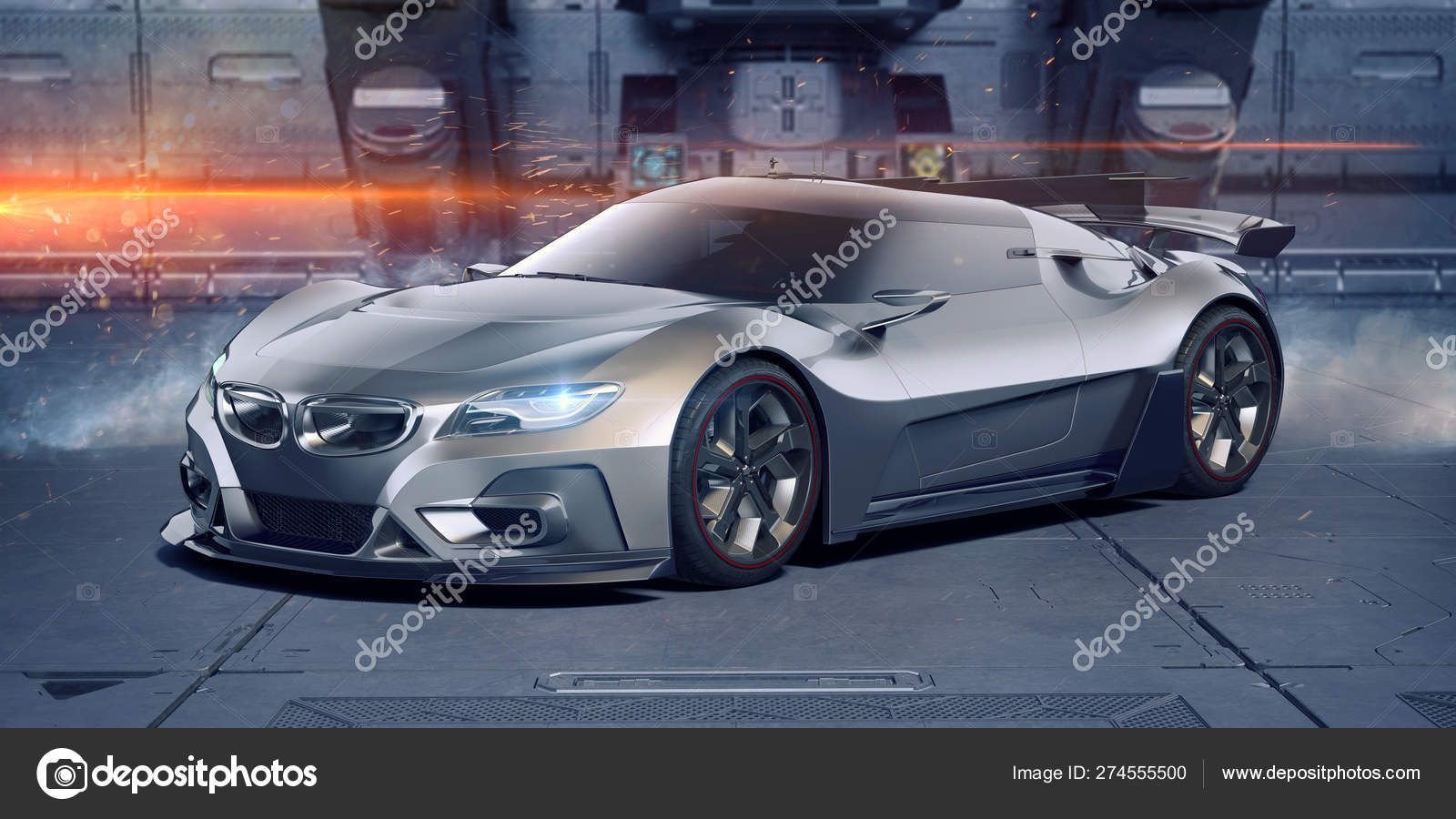 Rendering Brand Less Generic Concept Car — Stock Photo © Andrus_Ciprian ...
