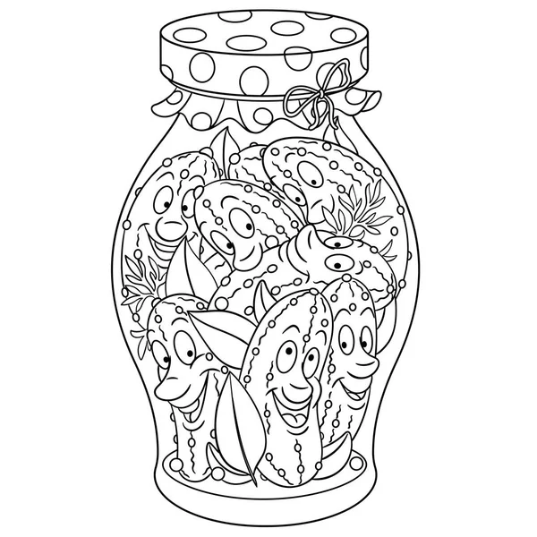 Pickle Slice Coloring Page