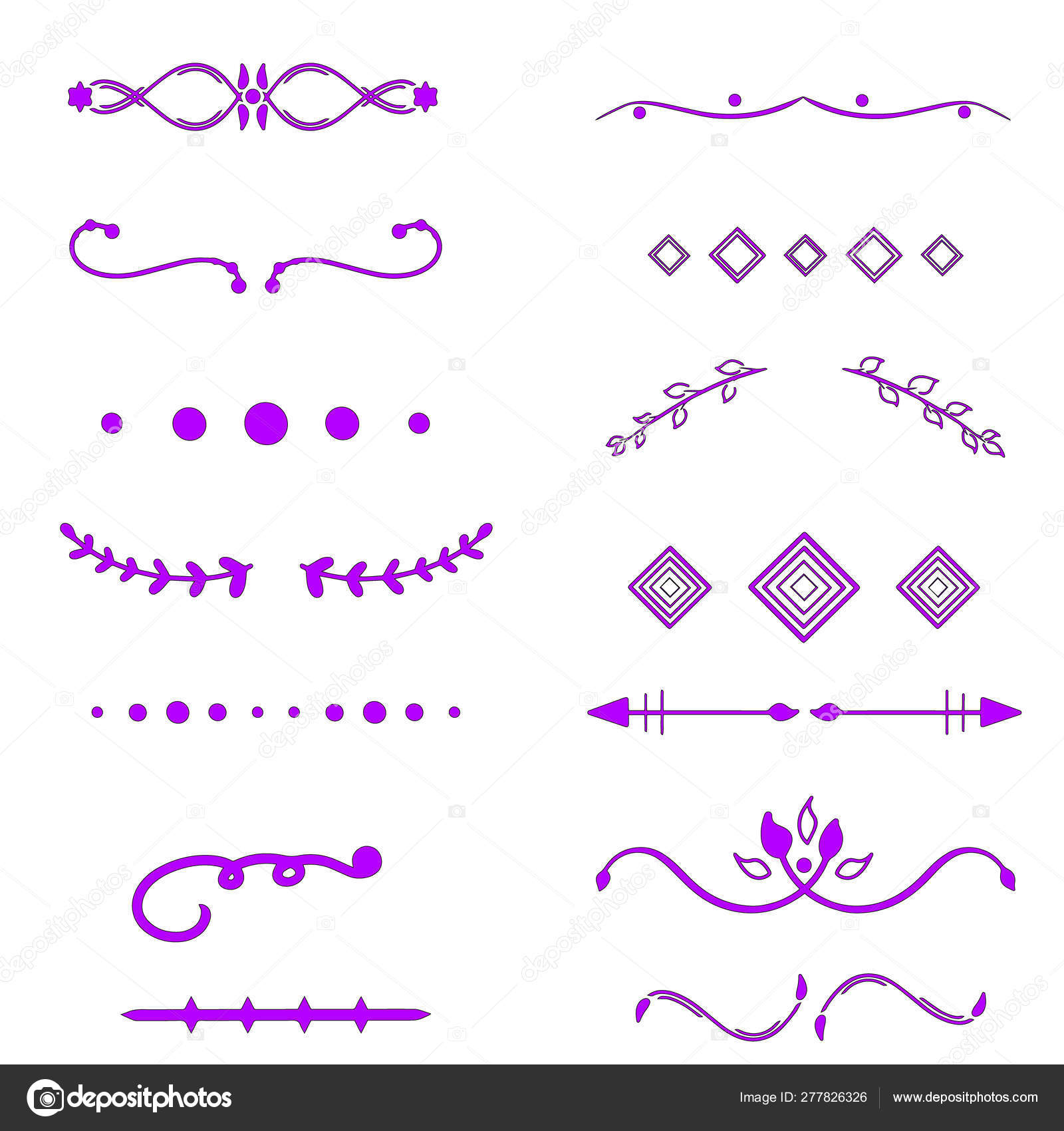 Decorative Color Line Dividers