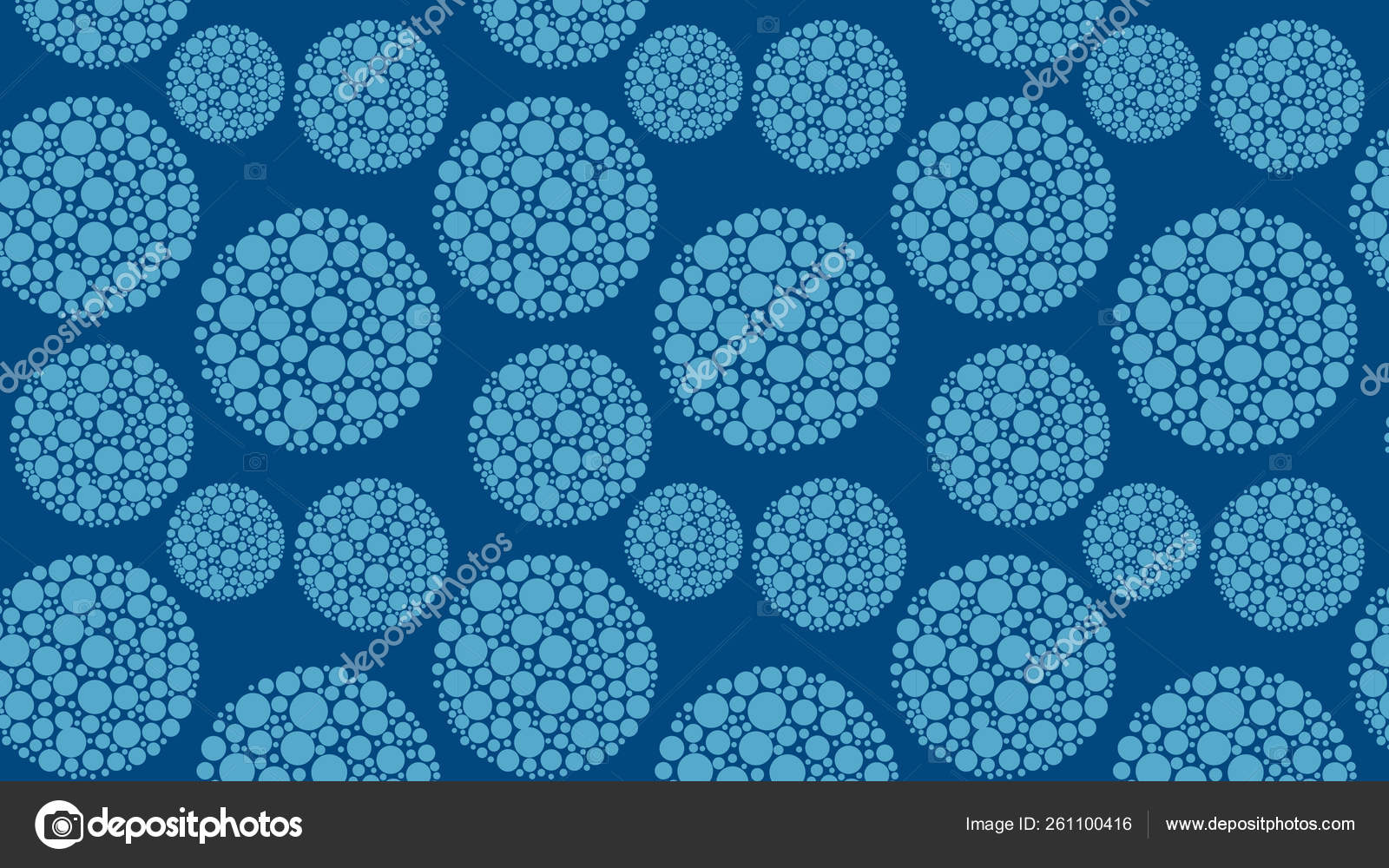 Blue Dotted Circles Background Pattern Stock Vector Image by ...