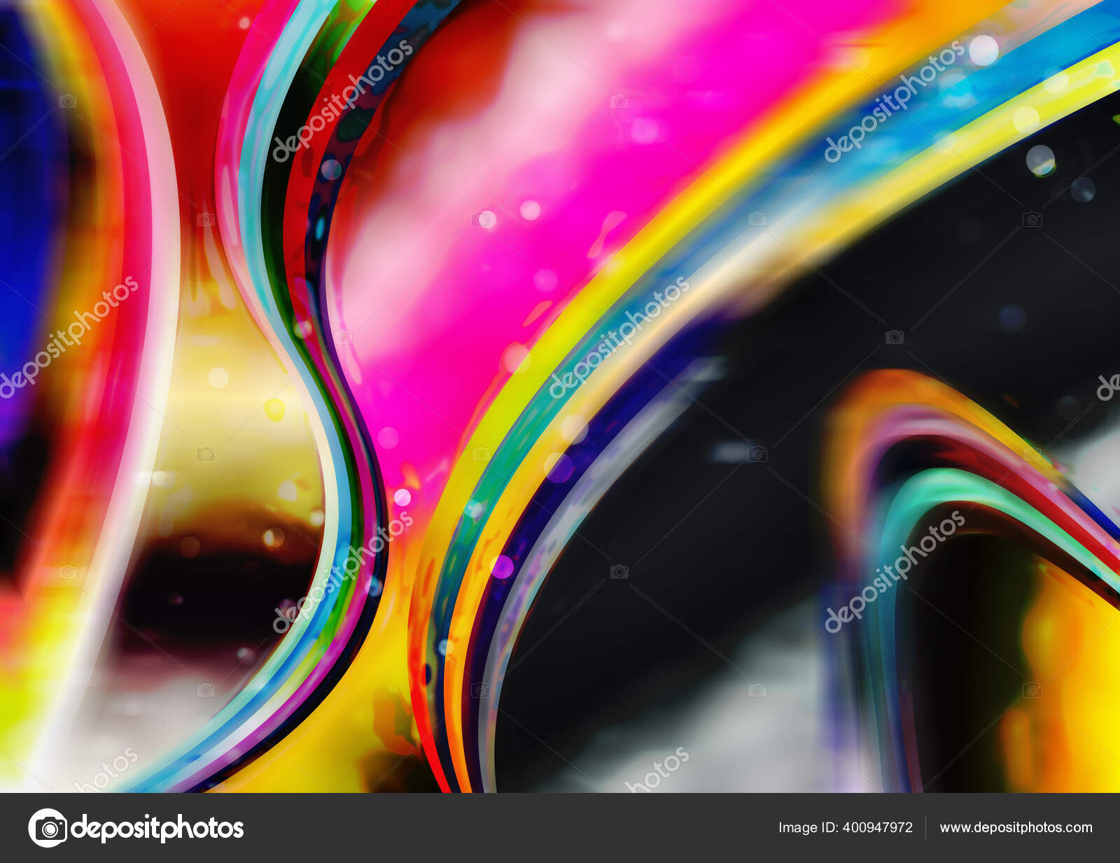 Dynamic Curve Waves Abstract Background — Stock Photo ...