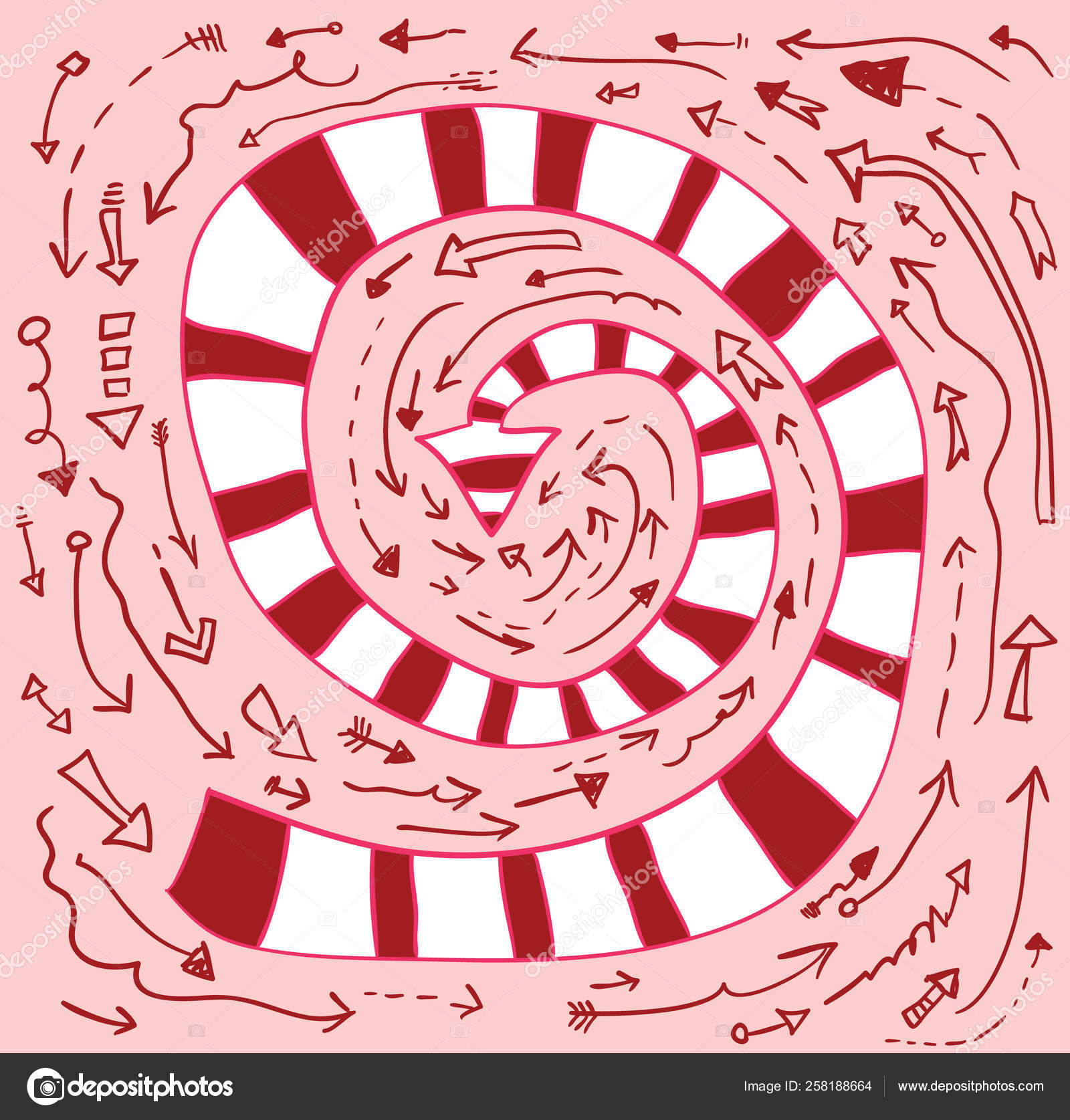 Set Of Arrows Vector Illustration Stock Vector By ©gjose 258188664