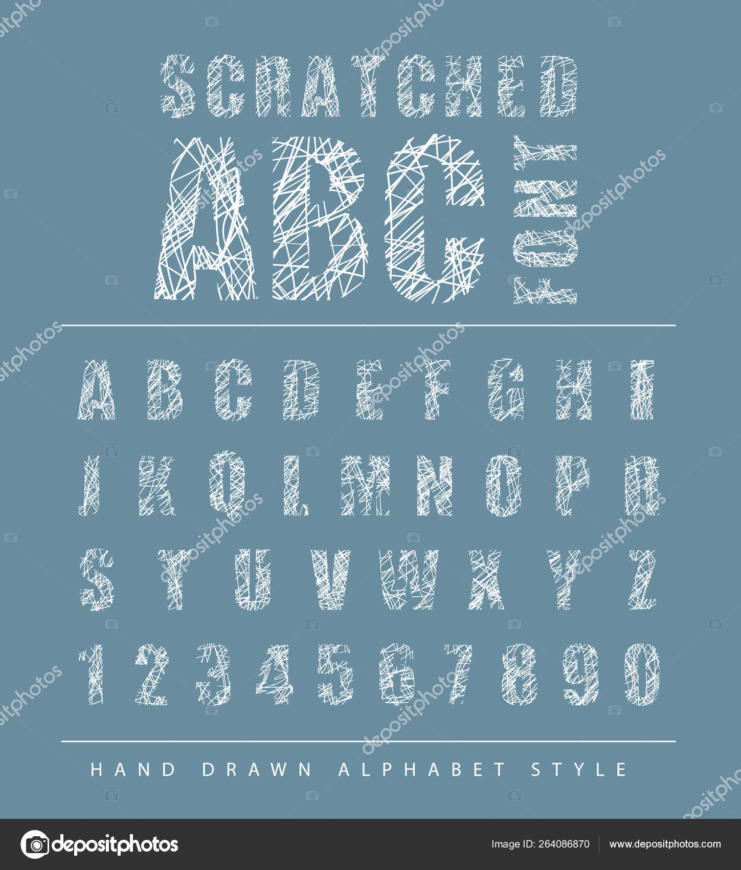 Hand drawn alphabet. vector Stock Vector Image by ©Gjose #264086870