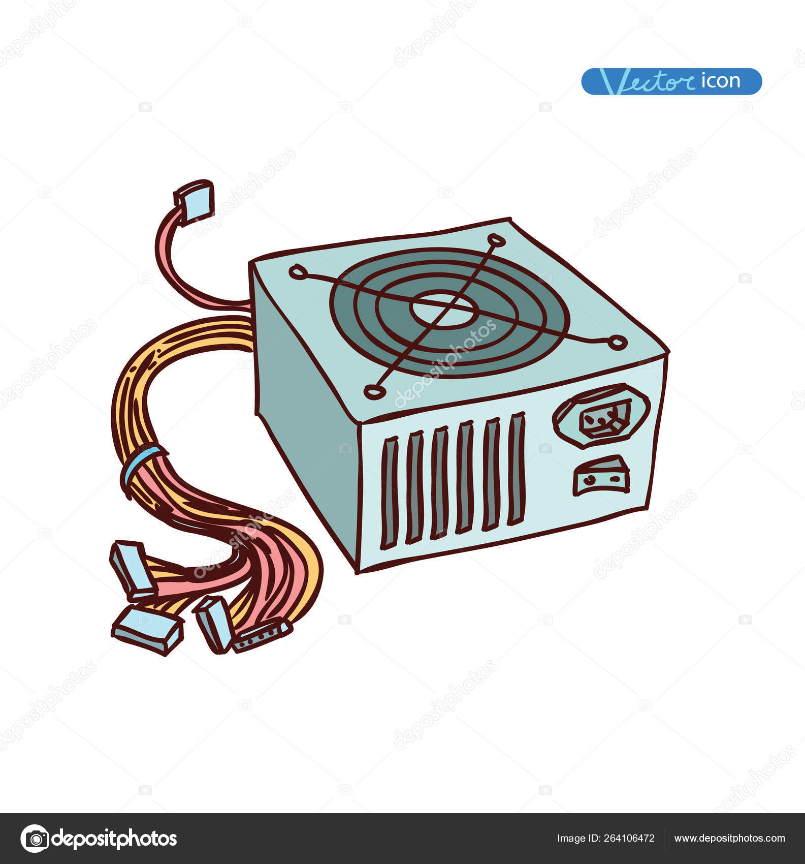 Computer Hardware Icons. PC Components. Stock Vector by ©Gjose 264106472 Computer Hardware Icons. PC Components. Stock Vector by ©Gjose 264106472