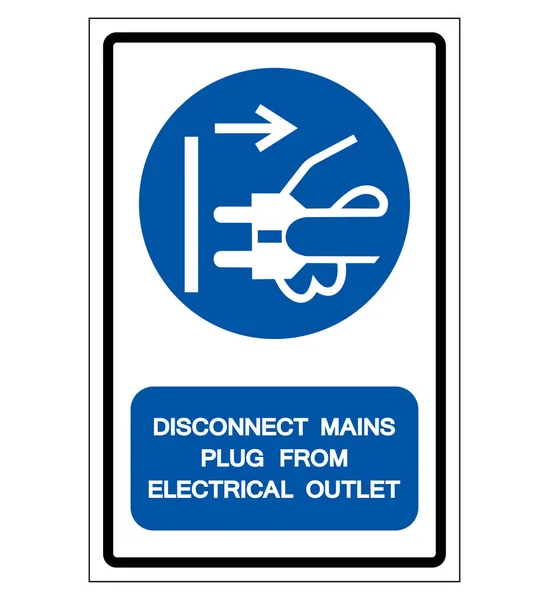 Pull Plug Symbol Sign,Vector Illustration, Isolated On White Background ...