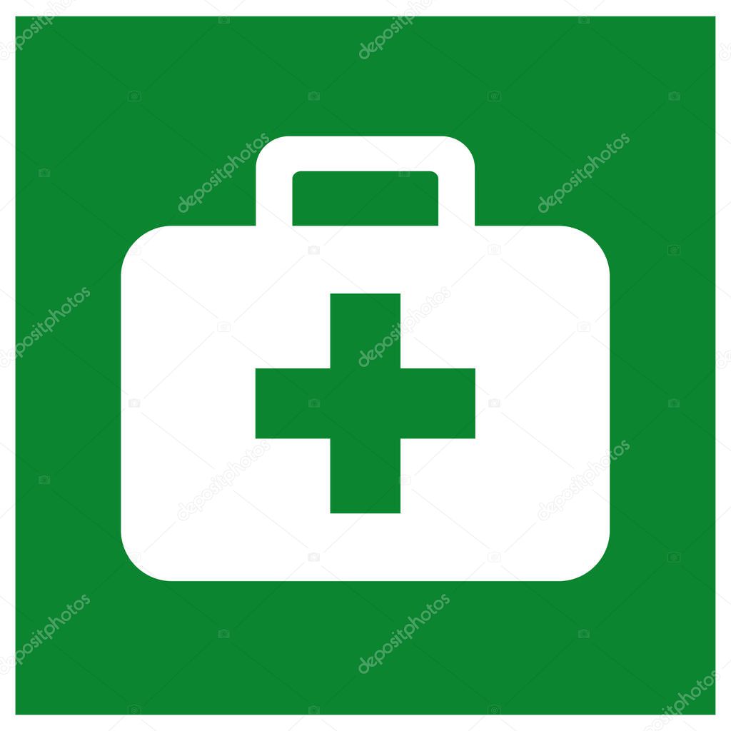 First Aid Kit Symbol Sign, Vector Illustration, Isolated On White ...