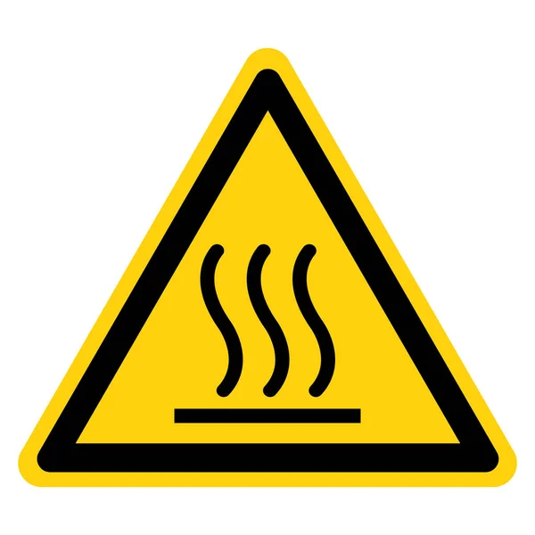 Pictogram hot surface | Safety signs warning triangle sign vector ...
