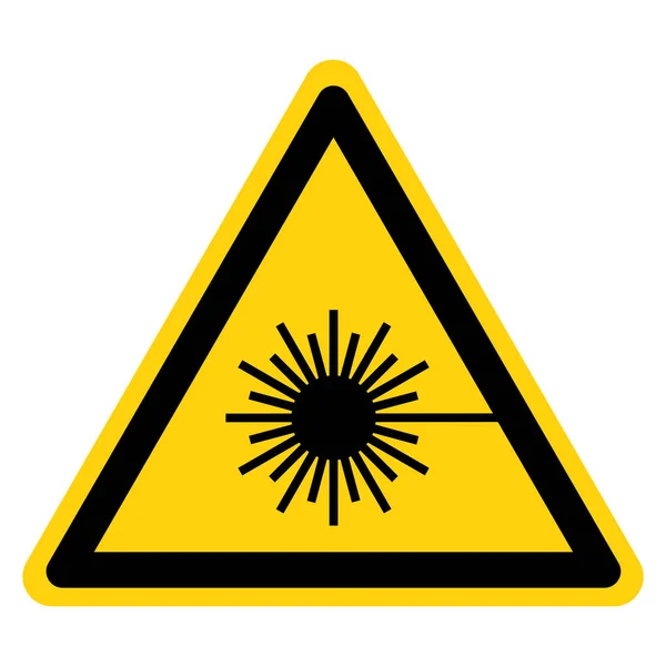 Safety signs warning triangle sign vector pictogram BGV A8 Icon laser ...