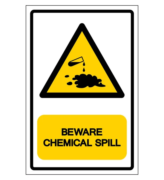 Safety First Hazardous Chemical Spill Symbol Sign Vector Illustration ...