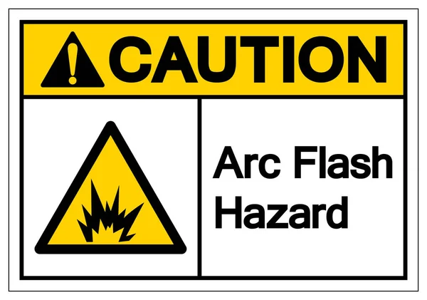 Danger Arc Flash Hazard Symbol Sign, Vector Illustration, Isolate On ...